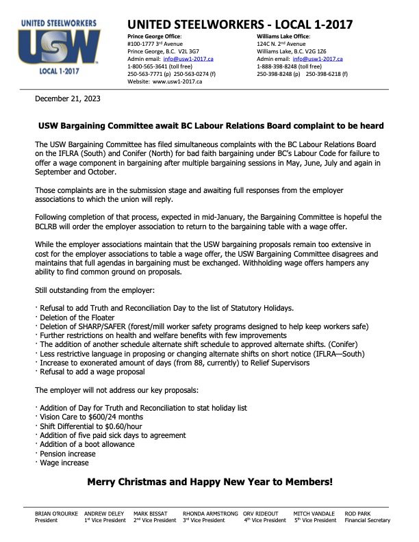 News | United Steelworkers Local 1-2017